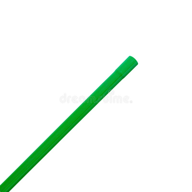 Single Green Pvc Pipes Picture White Background Stock Image - Image of ...