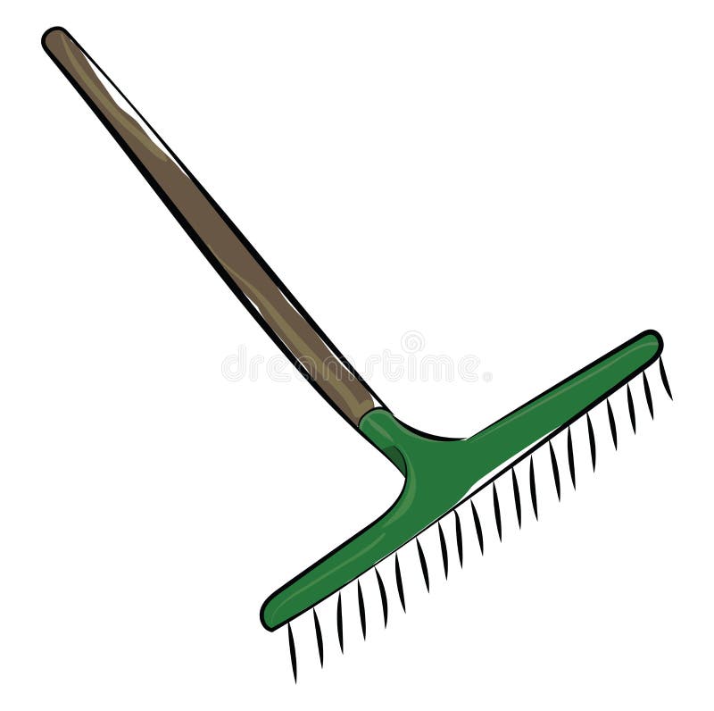 Rake, Vector or Color Illustration Stock Vector - Illustration of color ...