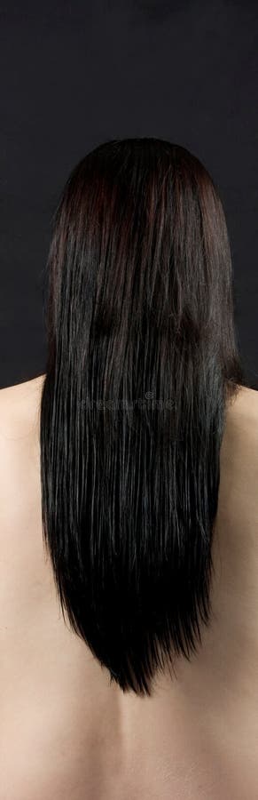 Long hair on woman back stock photo. Image of falling - 7844560