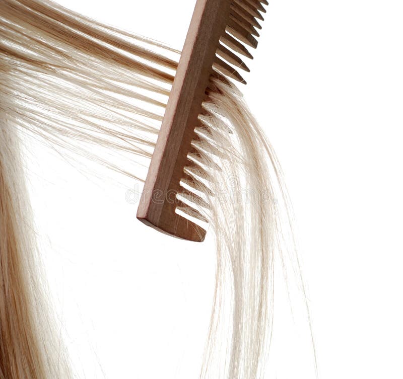 Long hair and comb stock image. Image of wood, woman, hairdresser - 7988119