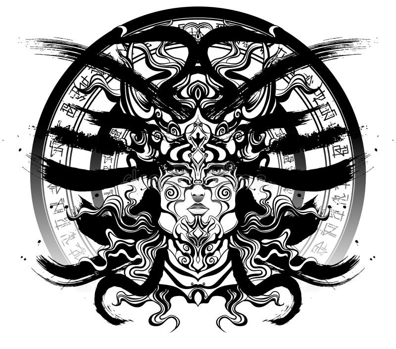 Valkyrie Face Stock Illustrations – 173 Valkyrie Face Stock ...