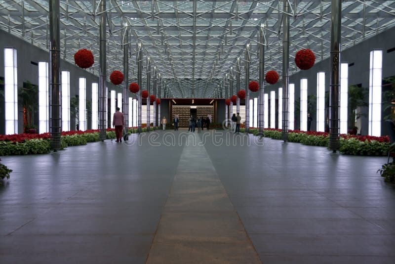 Long hall stock image. Image of lonely, education, corridor - 2600625