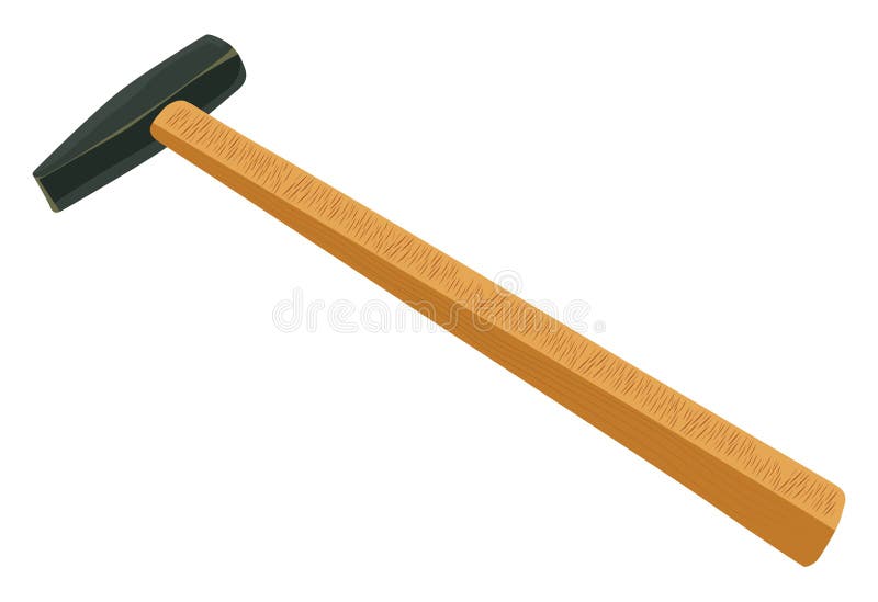 Long Hammer ,illustration, Vector Stock Vector - Illustration of ...