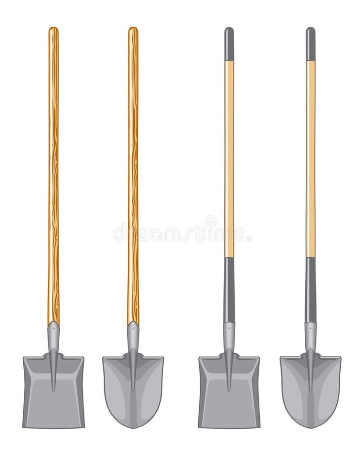 Shovels, Spades, And Digging Tools In Stock Vector - Illustration of ...