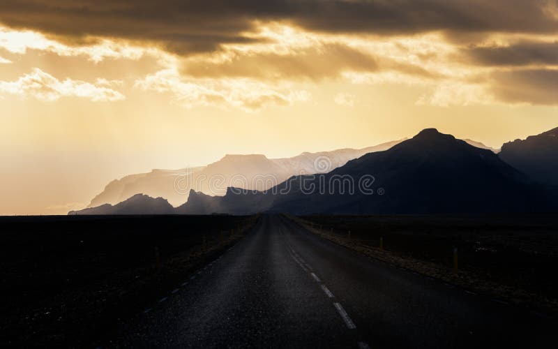 Long hard road stock image. Image of northern, drive - 70752837