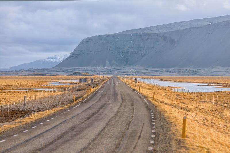 Long hard road stock image. Image of icelandic, northern - 77982761