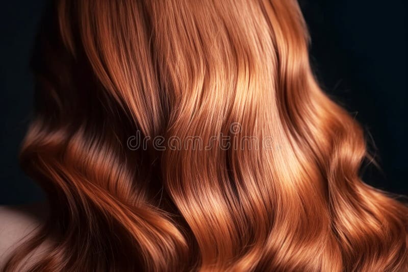 Long Healthy Female Hair Viewed from the Back, Generative AI Stock ...