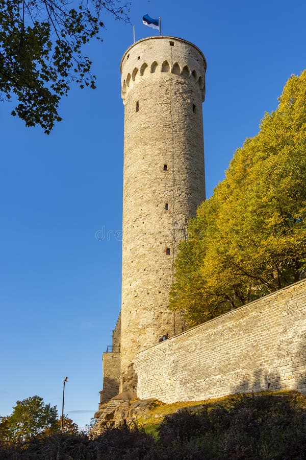 Long Herman Tower of Tallinn Castle, Tallinn, Estonia Stock Photo ...