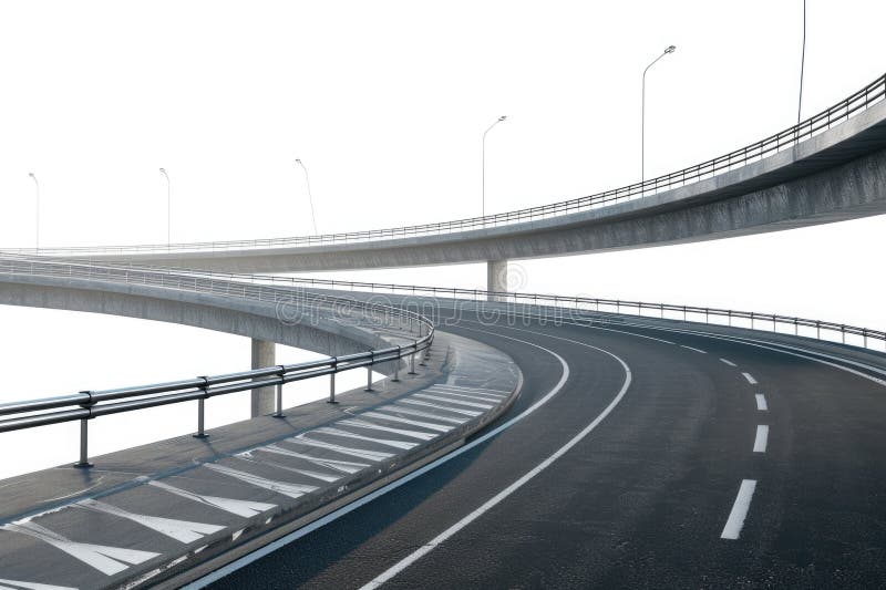 A Long Highway with a Bridge Over it, Suitable for Use in ...