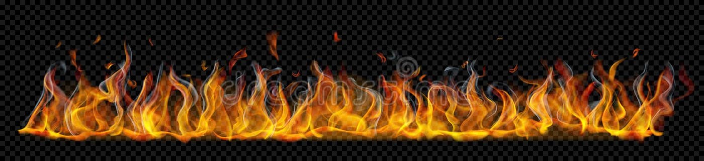 Long Horizontal Fire Flame Stock Illustrations – 229 Long Horizontal ...