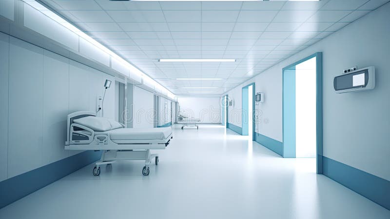 Long Hospital Bright Corridor with Rooms and Seats Stock Photo - Image ... Long Hospital Bright Corridor with Rooms and Seats Stock Photo - Image ...