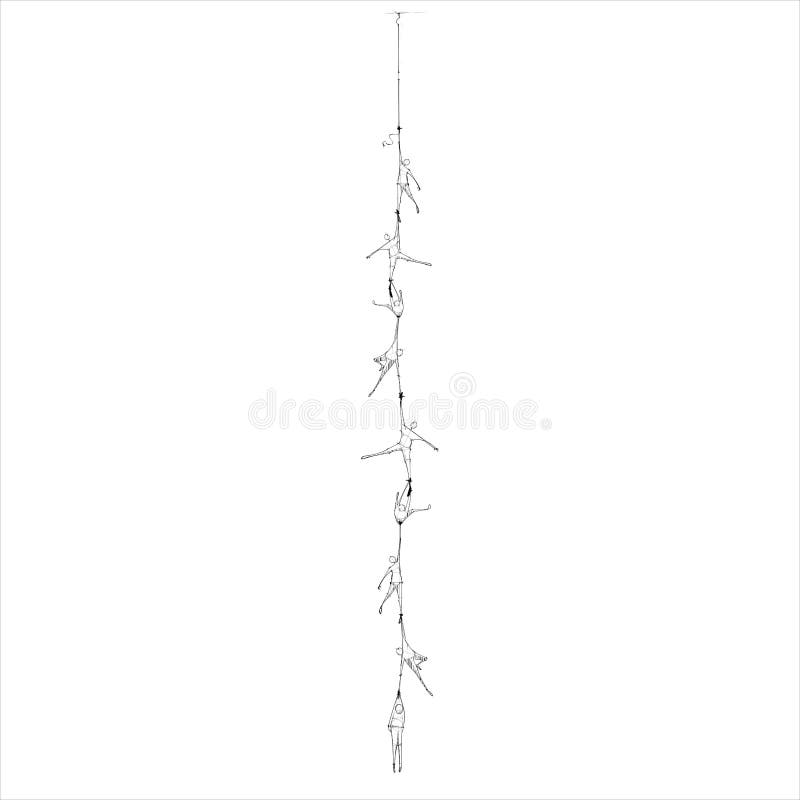Long Human Chain Stock Illustrations – 188 Long Human Chain Stock ...