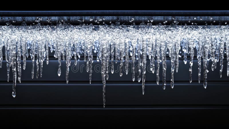 Long, icy stock image. Image of cool, frost, crystal - 381665597