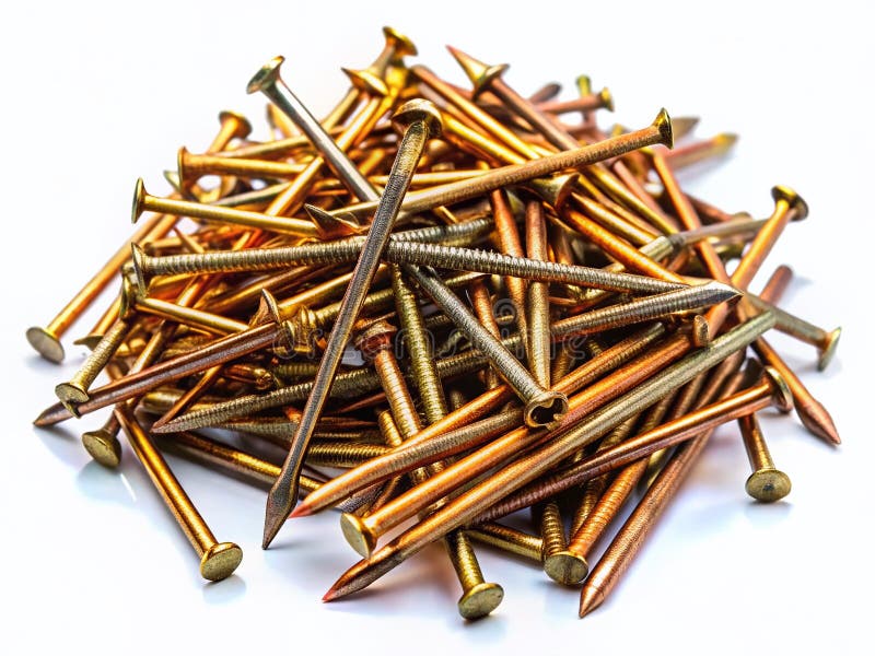Long Iron Nails a CloseUp View of Construction Hardware for Diverse ...