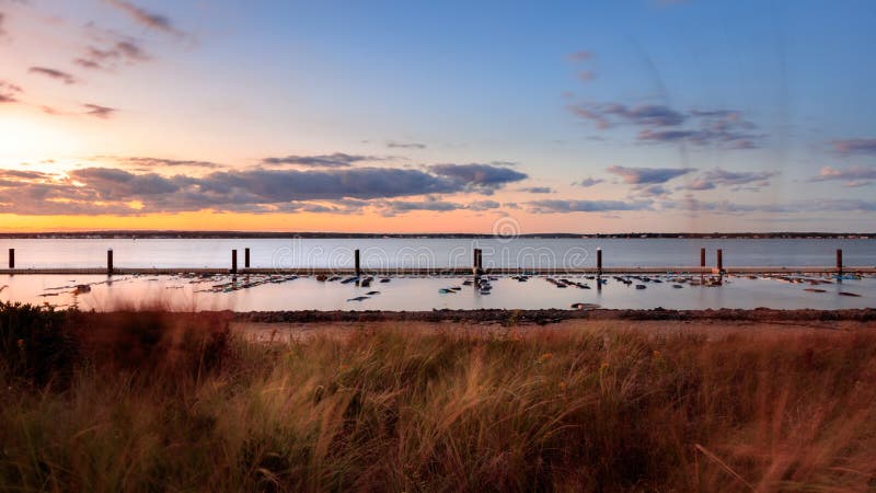 Long Island sunset stock image. Image of sand, southampton - 118700989