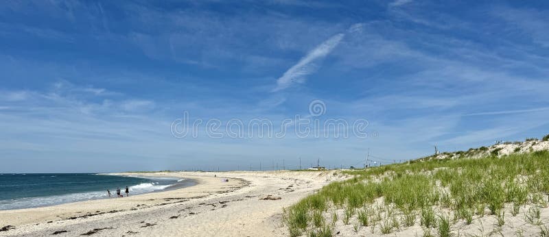 People Fishing on the Beach on West Hampton Island in Long Island, New ...