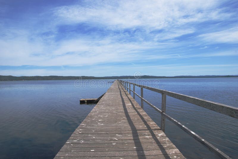 Long Jetty stock photo. Image of water, nature, cloud - 11074936