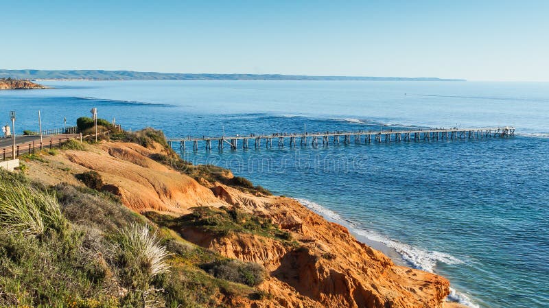 Jetty with Ocean View on Tropical Island Stock Image - Image of bora ...