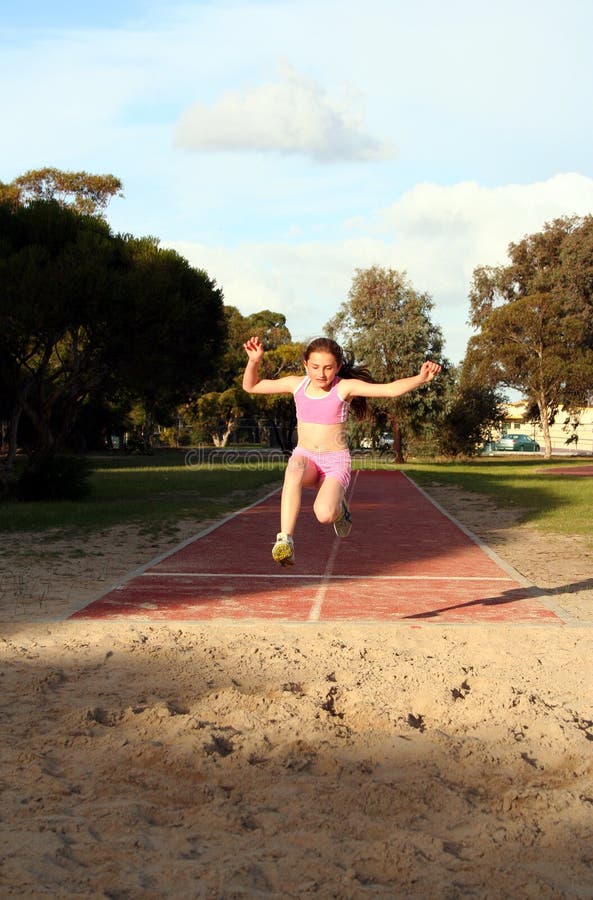 Long jump stock photo. Image of girl, competition, fitness - 1080716