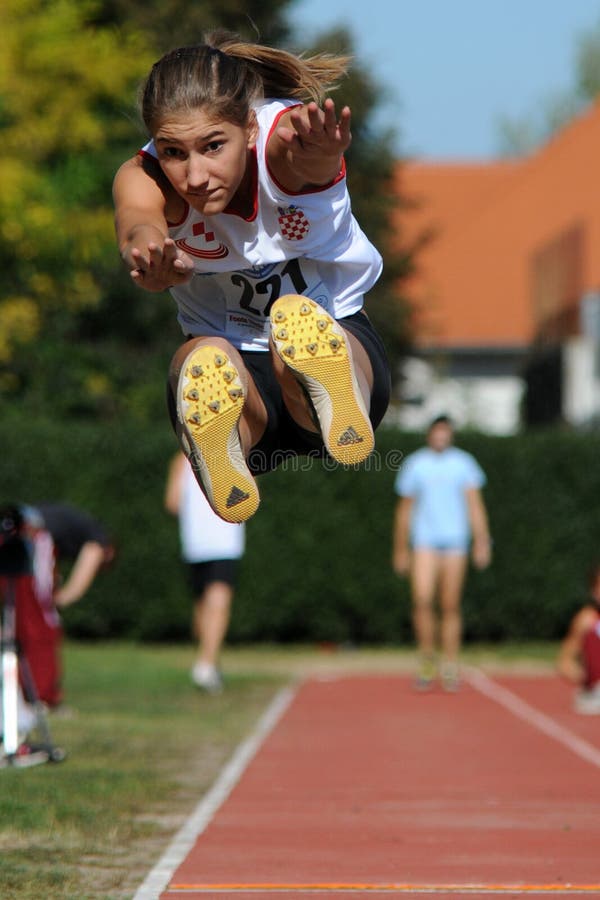 Long jump editorial photo. Image of kaposvar, olympic - 11186111