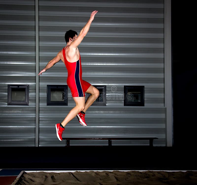 Long jump athlete stock image. Image of competition, championship ...
