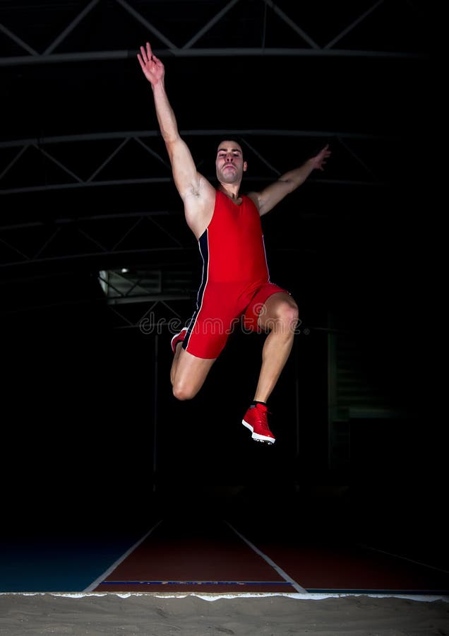 Long jump athlete stock image. Image of action, speed - 37649587