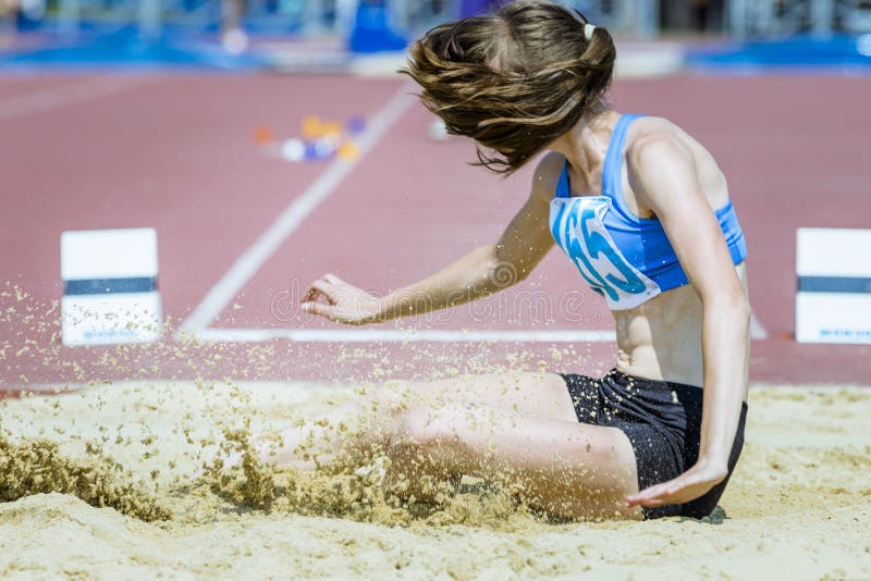 Long jump pit stock photo. Image of distance, athletic - 39146838