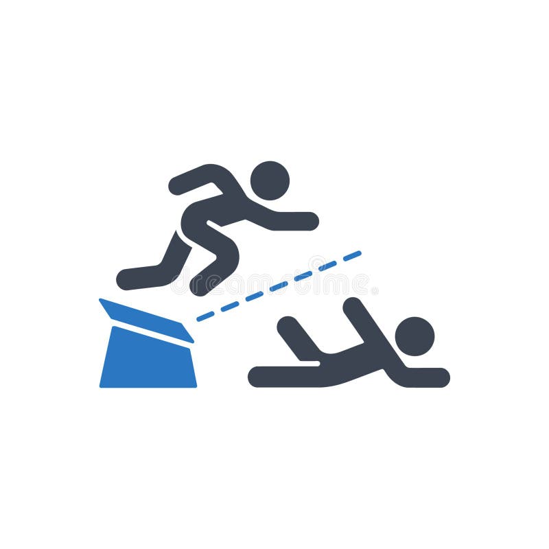 Long Jump Icon stock vector. Illustration of symbol - 374473520