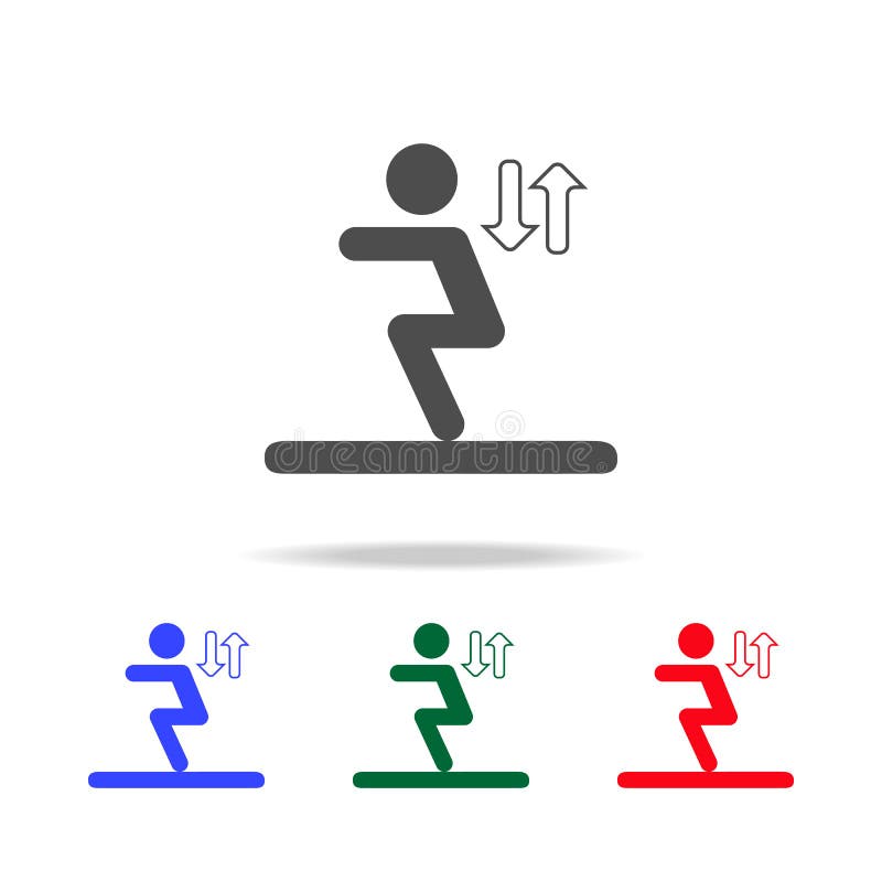Long Jump Long Shadow Icon. Simple Glyph, Flat Vector of Arrow Icons ...