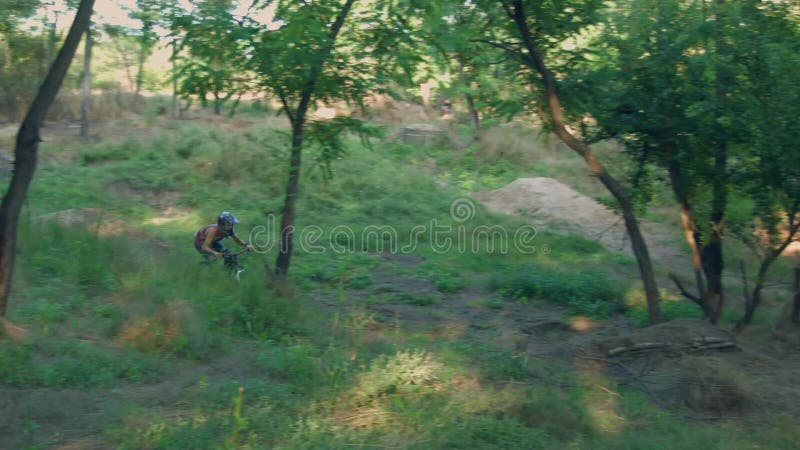 Long Jump on Springboard of Biker Stock Footage - Video of action ...