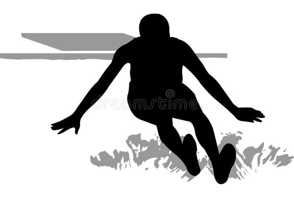 Long Jumper Silhouette Stock Illustrations – 1,443 Long Jumper ...