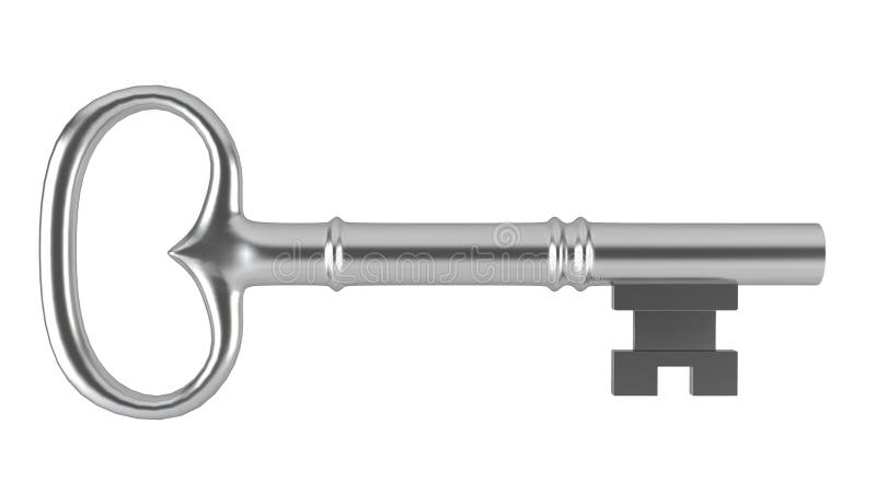 3D Key stock illustration. Illustration of success, lock - 224610