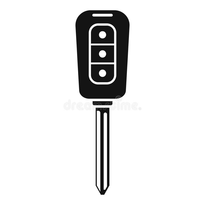 Long Key Control Icon Simple Vector. Vehicle Security Stock Vector ...