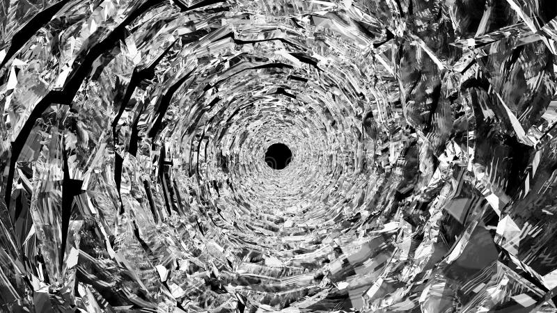 Long large glass tunnel 3d stock illustration. Illustration of estate ...