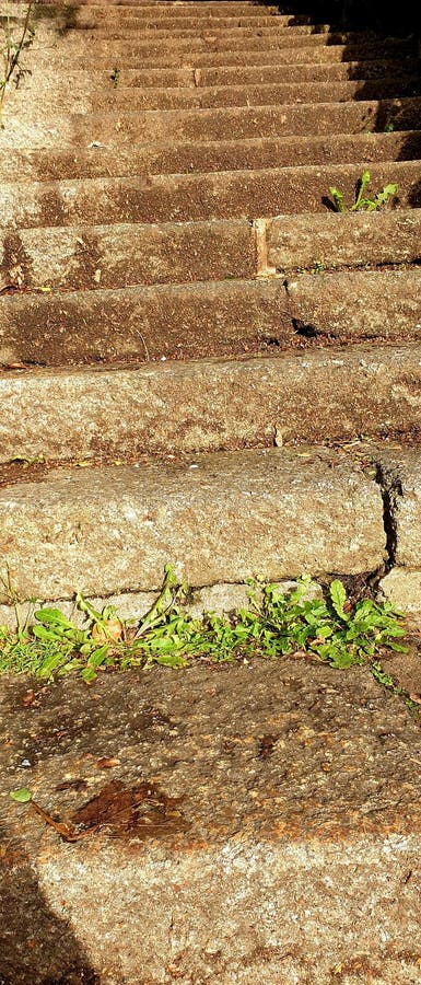 Long Large Set of Steps Leading Up from the Town Stock Photo - Image of ...