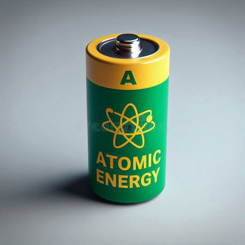 Long-lasting Atomic Battery. AI Generated Stock Illustration ...