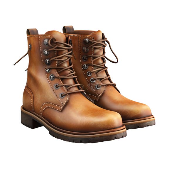 Long Leather Boots on Transparent Background - Ai Generated Stock ...
