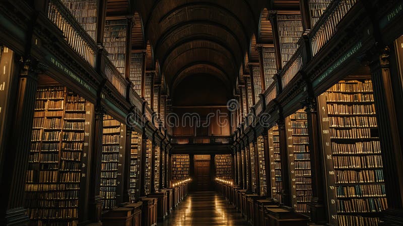 Long Library Hall, Bookshelves, Research, Historical Building ...