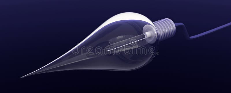 Long Light Bulb stock illustration. Illustration of clear - 7340325