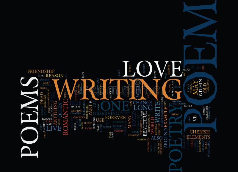 Long Live the Love Poem Text Background Word Cloud Concept Stock ...
