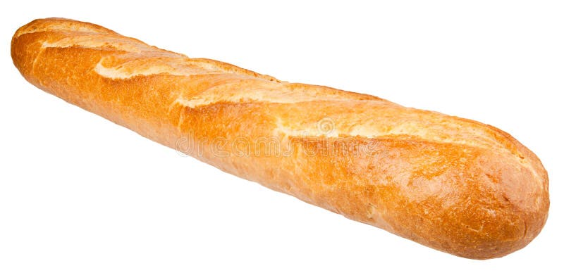 Long Loaf. French Bread Isolated on the White Background Stock Photo ...