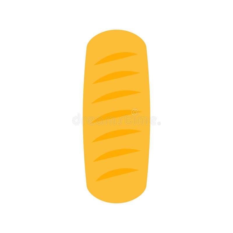 Long Loaf Isolated. Long Bread Stock Vector - Illustration of crust ...