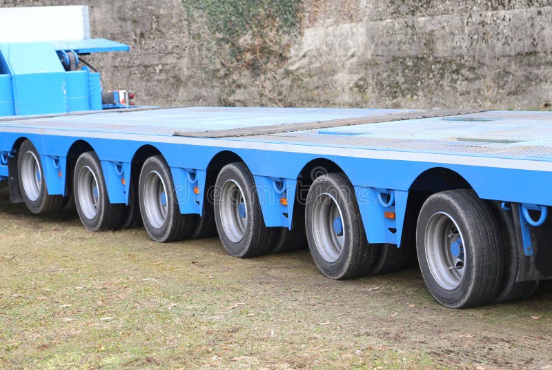 Lorry for Transport of Heavy Goods with Two Couples of Wheels Stock ...