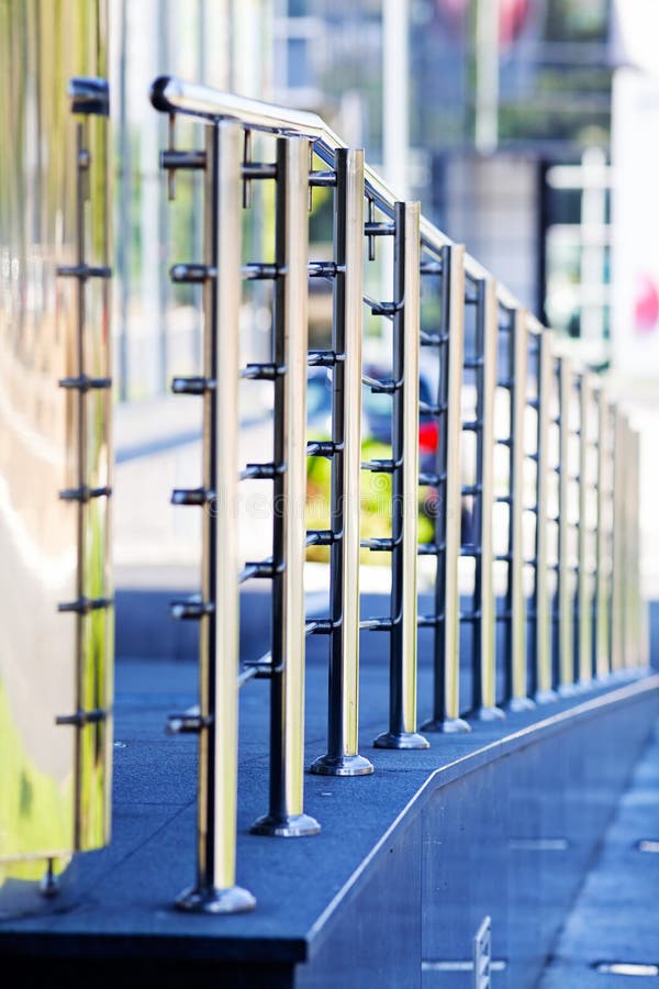 Long metal fence stock photo. Image of long, border, steel - 72822896