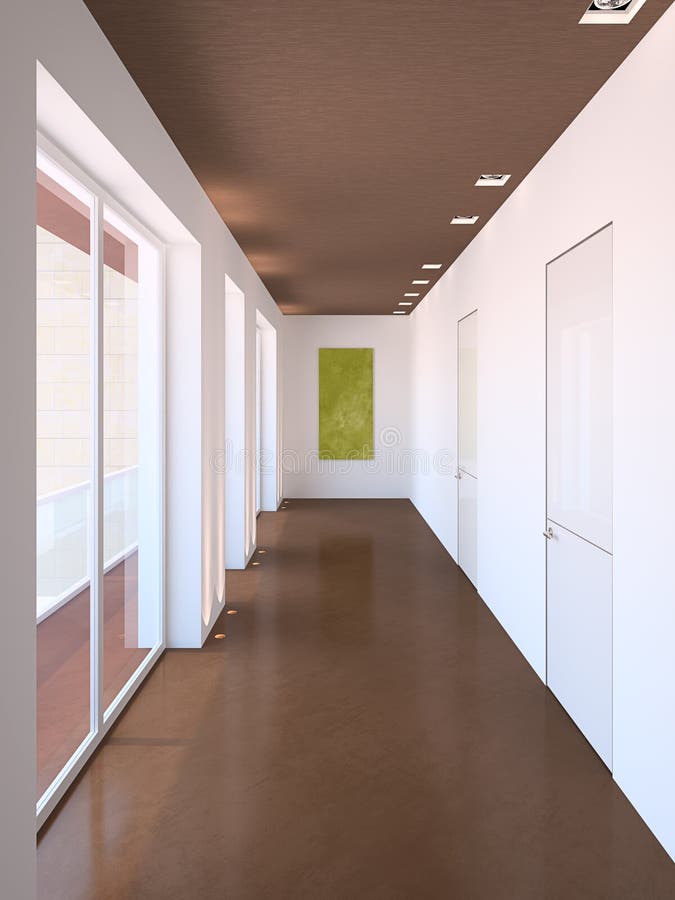 Long Modern Corridor Picture. Image: 18748355
