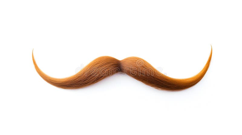 Long Moustache Isolated on White Background Stock Illustration ...