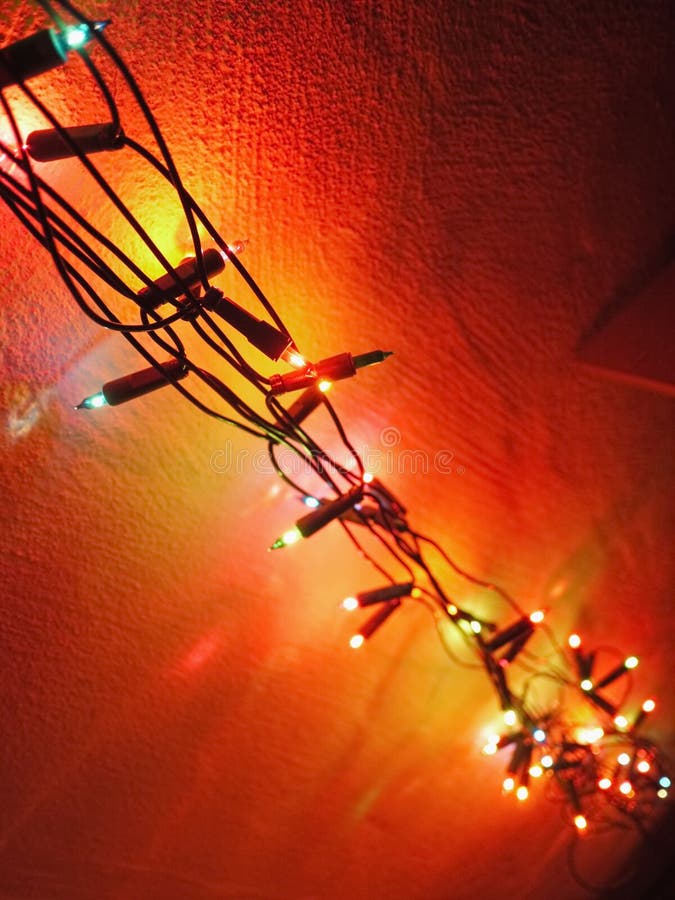 Long and Multi Coloured Light Chain Stock Photo - Image of beautiful ...