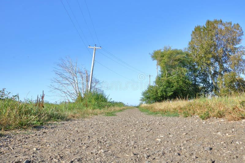 Long and Narrow Country Path Stock Image - Image of summer, clear: 99177941