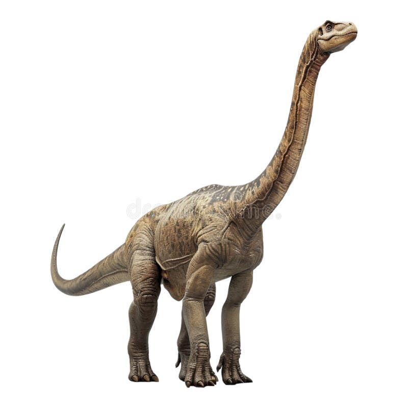 Long Neck Dinosaur on Transparent Background - Ai Generated Stock ...