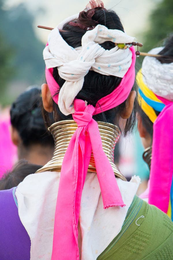 Long Neck Karen Girl editorial stock photo. Image of girls - 61385463